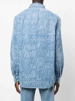 DIESEL® Logo-print Denim Shirt