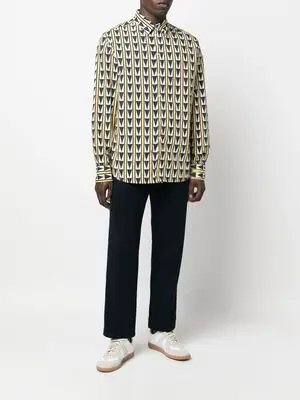 LANVIN Pattered Button-up Shirt