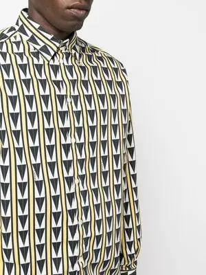 LANVIN Pattered Button-up Shirt