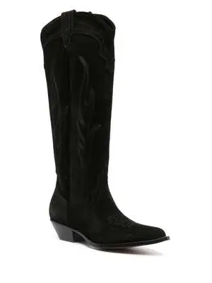 SONORA 40mm Western Boots - Black