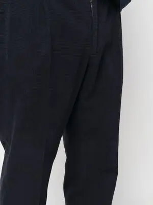Incotex Tapered-leg Cotton Trousers - Blue