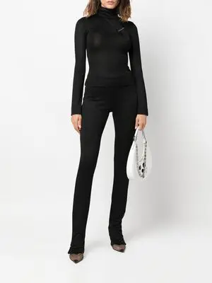 1017 Alyx 9sm Gathered Long Sleeve Top - Black