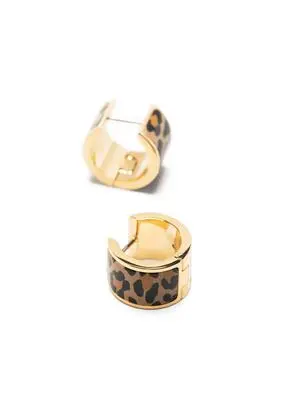 Kate Spade New York Leopard-print Mini-hoops