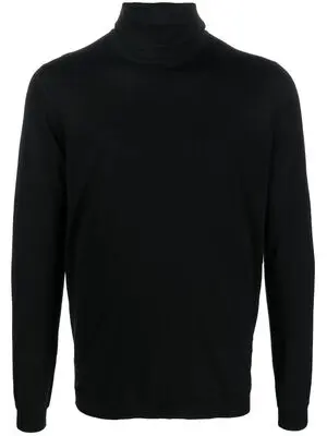 GOES BOTANICAL High-neck Knit Jumper - Black