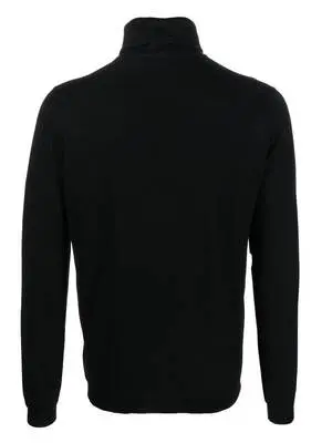 GOES BOTANICAL High-neck Knit Jumper - Black