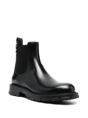 FERRAGAMO Iago Leather Chelsea Boots