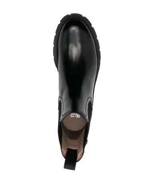 FERRAGAMO Iago Leather Chelsea Boots