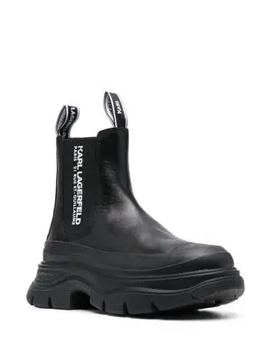 Karl Lagerfeld Logo-print Chelsea Boots
