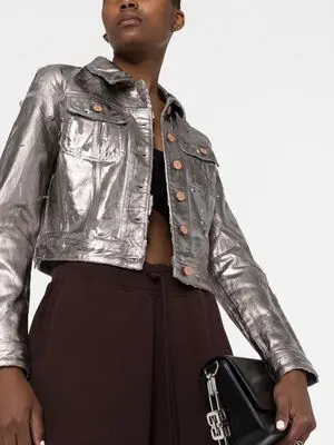 DIESEL® Cropped Metallic Jacket