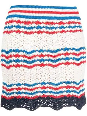 Casablanca Crochet Mini Skirt