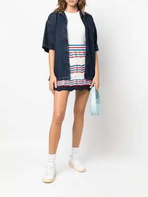 Casablanca Crochet Mini Skirt