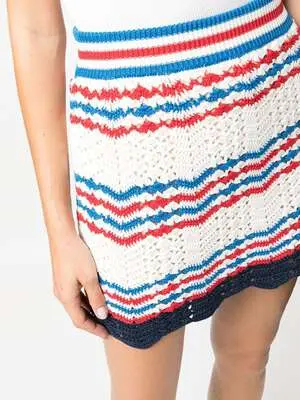 Casablanca Crochet Mini Skirt