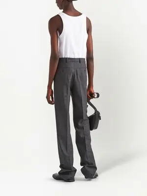 Prada Triangle-logo Cotton Tank Top