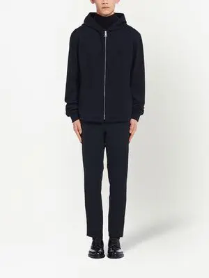 Prada Wool Zip-up Hoodie