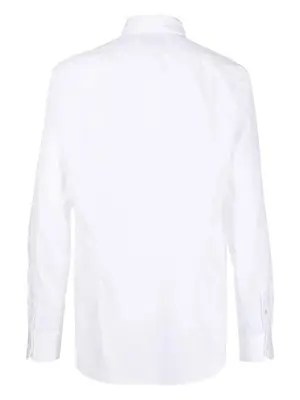 DELL'OGLIO Button-up Cotton Shirt - White
