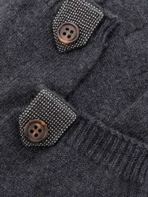 Brunello Cucinelli Elbow Length Cashmere Gloves - Grey