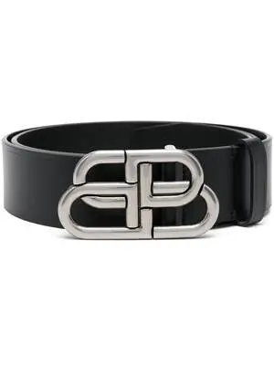 Balenciaga Extra Large Bb Leather Belt
