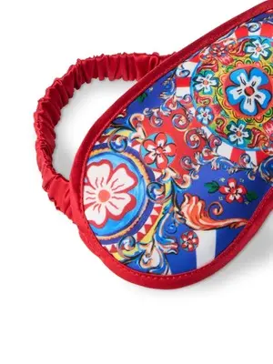 Dolce & Gabbana Abstract-print Three-piece Comfort Kit - Red
