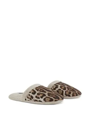Dolce & Gabbana Cotton Terry Slippers - Neutrals