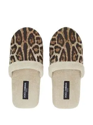 Dolce & Gabbana Cotton Terry Slippers - Neutrals