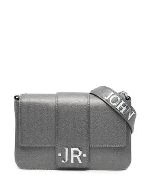 John Richmond Logo-lettering Metallic Shoulder Bag