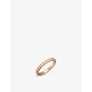 Chopard Ice Cube Pure 18ct Rose Gold Diamond Ring - Fairmined Rose Gold