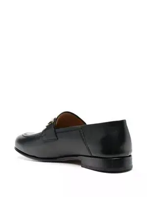 FERRAGAMO 20mm Ottone Gancini-buckle Loafers - Black
