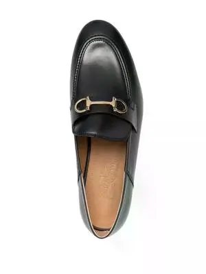 FERRAGAMO 20mm Ottone Gancini-buckle Loafers - Black