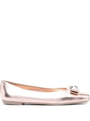 Ferragamo Metallic Flats For Women