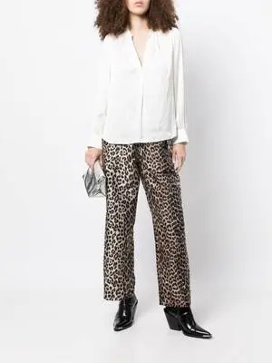 Zadig&Voltaire Long-sleeve Gathered-detail Blouse