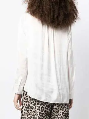 Zadig&Voltaire Long-sleeve Gathered-detail Blouse