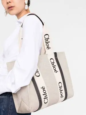 Chloé Woody Tote - Neutrals