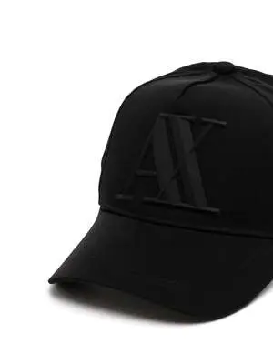 Armani Exchange Logo-embossed Baseball Cap - Black