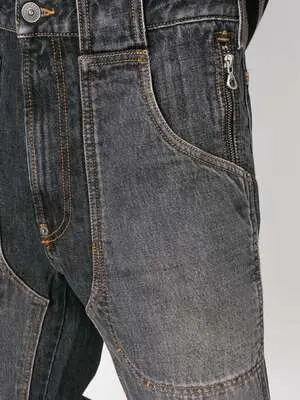 DIESEL® Patchwork Straight-leg Jeans