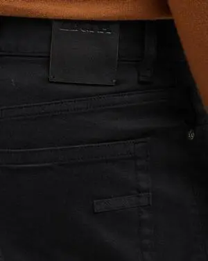 Zegna 5-pocket Stretch Pants - Black Solid