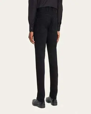 Zegna 5-pocket Straight Leg Pants - Black Solid