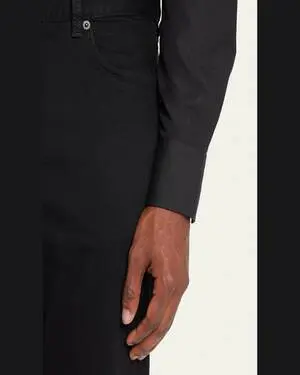Zegna 5-pocket Straight Leg Pants - Black Solid