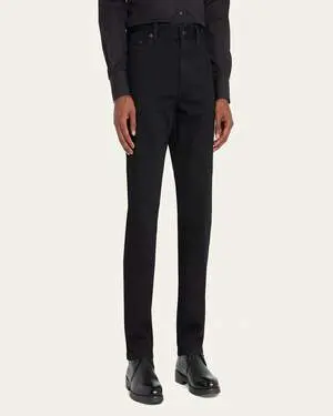 Zegna 5-pocket Straight Leg Pants - Black Solid