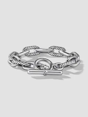 David Yurman Dy Madison Toggle Chain Bracelet In Sterling 11mm