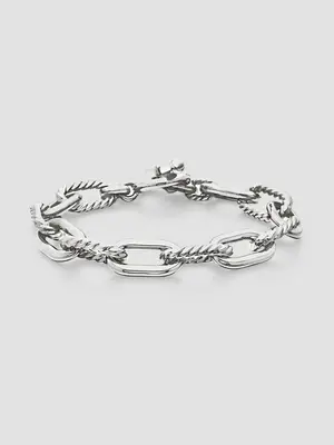 David Yurman Dy Madison Toggle Chain Bracelet In Sterling 11mm