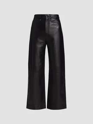 Proenza Schouler White Label Nappa Leather Wide-leg Culottes