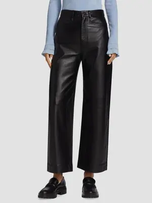 Proenza Schouler White Label Nappa Leather Wide-leg Culottes