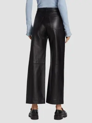 Proenza Schouler White Label Nappa Leather Wide-leg Culottes