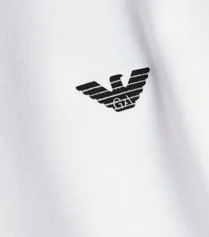 Emporio Armani Stretch Cotton Eagle T-shirt - White
