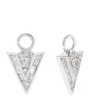 Annoushka Gold And Diamond Arrow Earring Drops - White