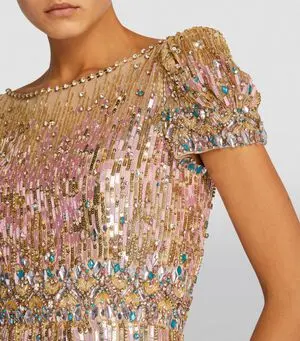 Jenny Packham Sequin-embellished Sungem Gown
