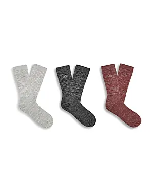 UGG Trey Cozy Ribbed Knit Crew Socks Pack