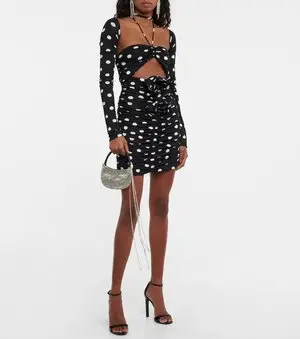 Magda Butrym Vesna Micro Embellished Leather Clutch