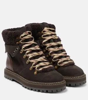 See By Chloé Eileen Suede Hiking Boots - Brown