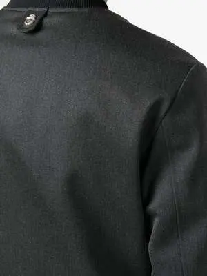 BILLIONAIRE Crest-motif Bomber Jacket - Grey